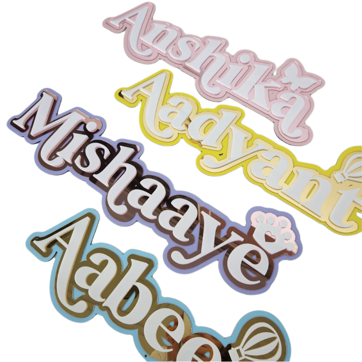 Three Layer Name Plate – TheSassyTrunk.in